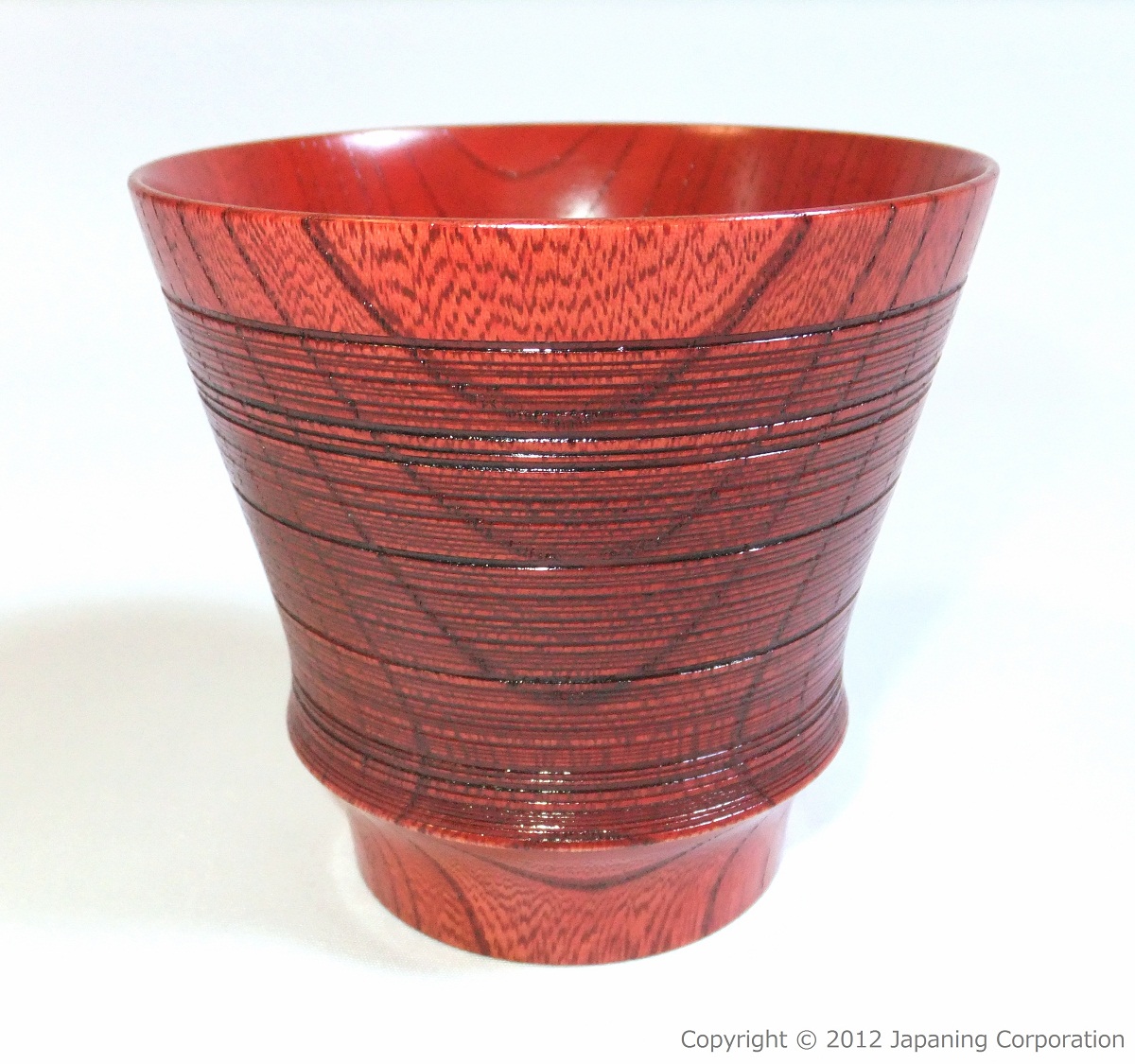 Yamanaka lacquerware sake cup (Akane) | Japanese Handmade Crafts Shop - nipponcraft